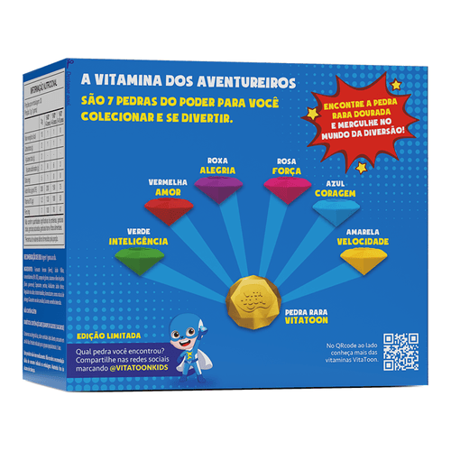 Suplemento Alimentar Vitatoon Luccas Neto Ferro + Ácido Fólico + B12 ...