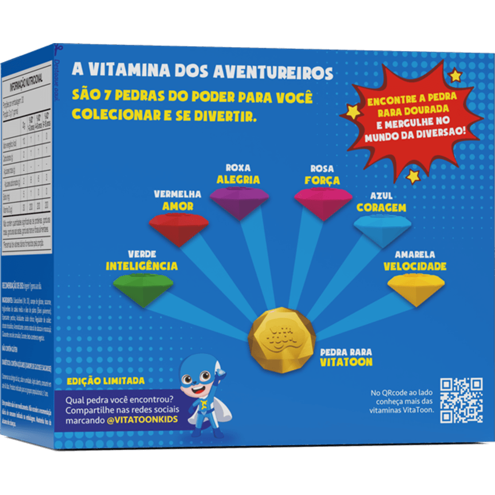 Suplemento Alimentar Vitatoon Luccas Neto Vitamina D Abacaxi e Maracujá ...