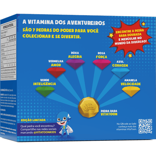 Suplemento Alimentar Vitatoon Luccas Neto Vitamina D Abacaxi e Maracujá ...