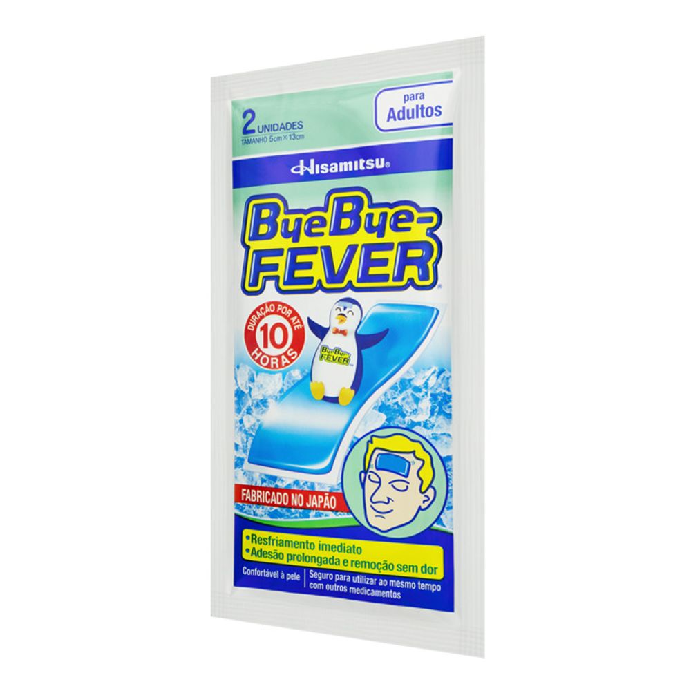 Adesivo Para Febre Bye Bye-Fever Hisamitsu 2 Unidades - Drogarias Pacheco
