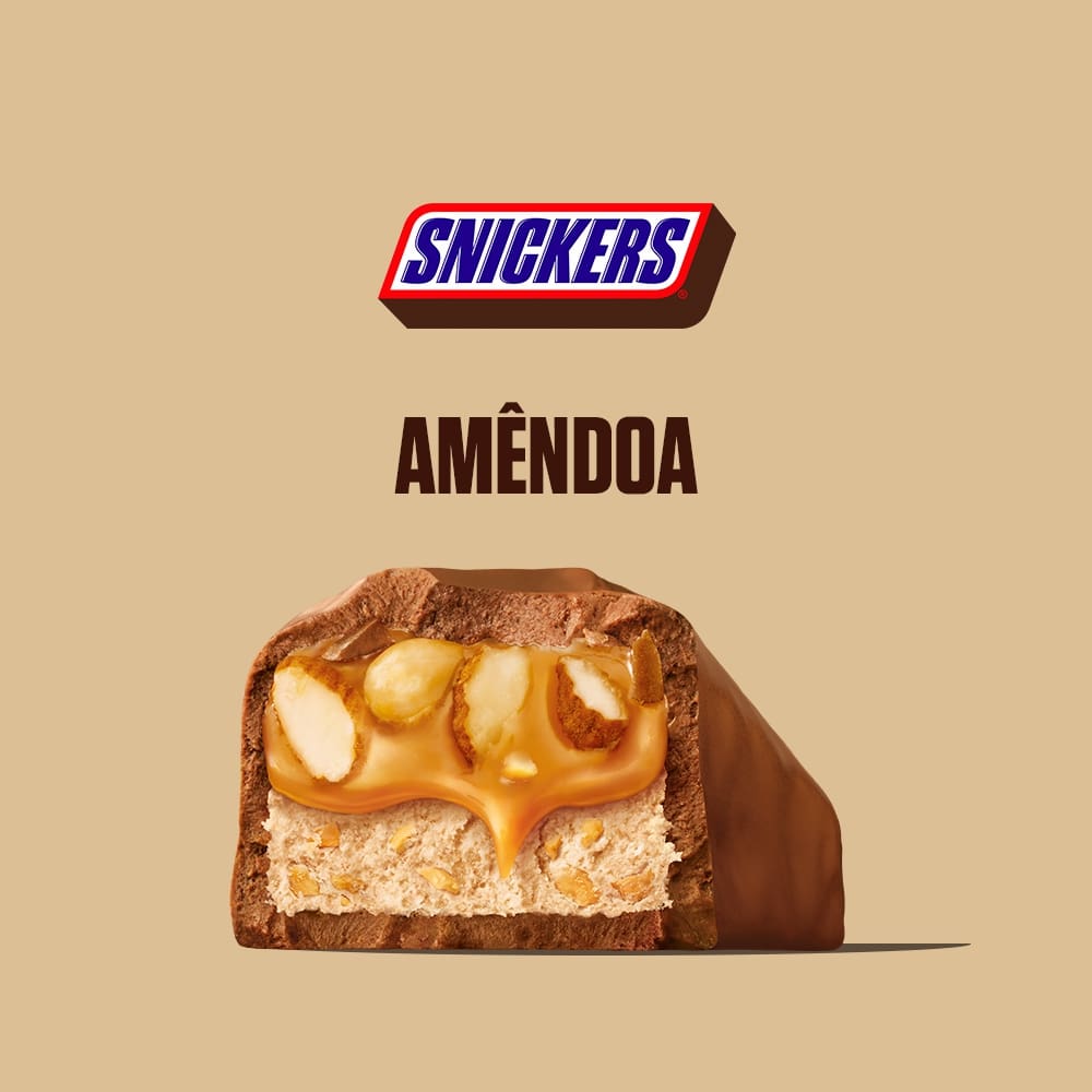 Chocolate Snickers Amêndoa 49,9g - Drogarias Pacheco