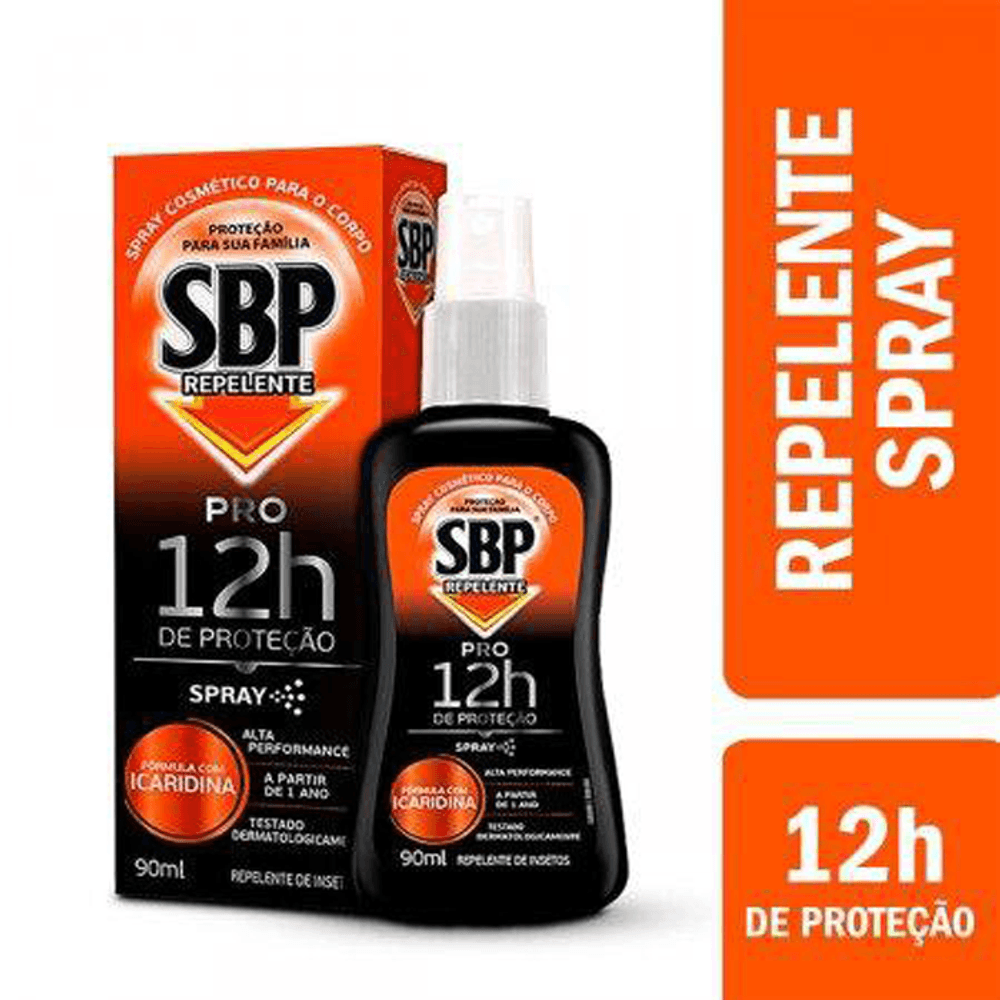 SBP Advanced Pró Repelente Corporal Spray com Icaridina Proteção de 12 ...