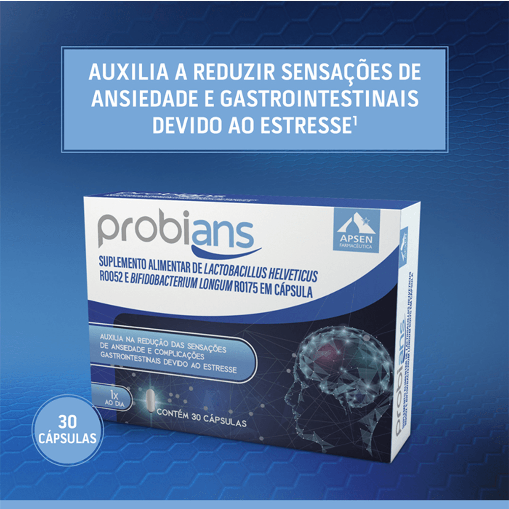 Suplemento Alimentar Probians Lactobacillus Helveticus 30 Cápsulas ...