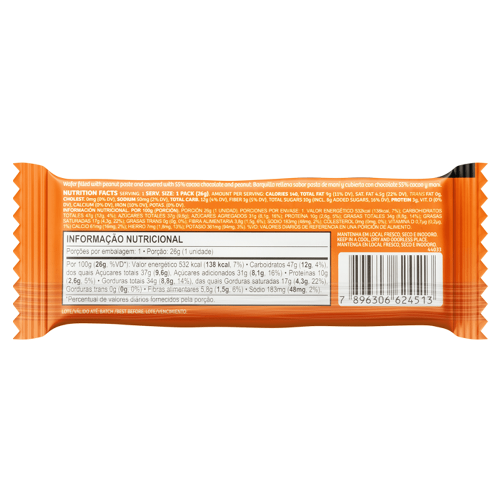 Wafer Trento Allegro Choco Dark Com Amendoim 26g - Drogarias Pacheco Wafer Trento Allegro Choco Dark Com Amendoim 26g - Drogarias Pacheco