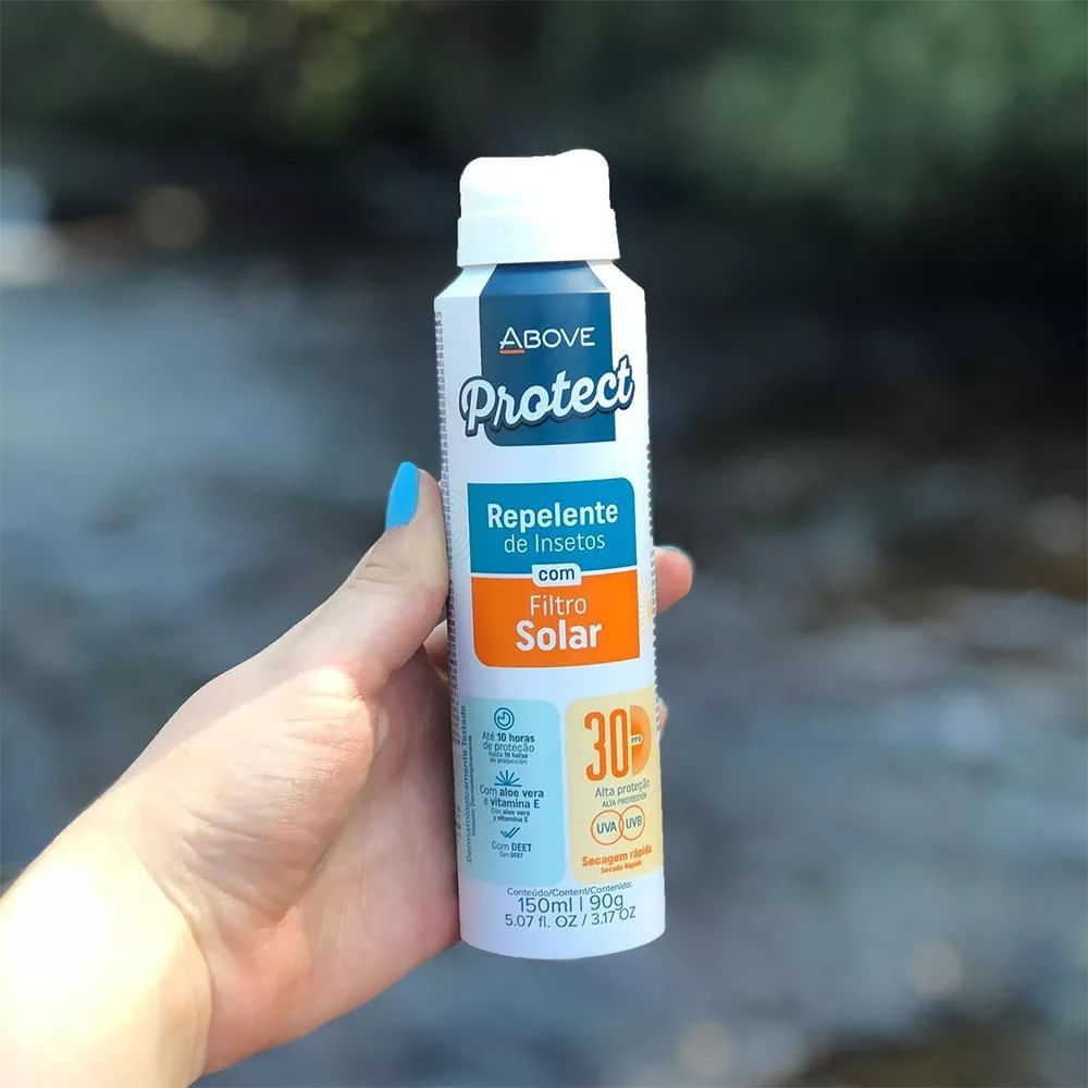 Kit 2 Repelentes Spray Com Proteção Solar FPS30 150ml Above - Drogarias ...