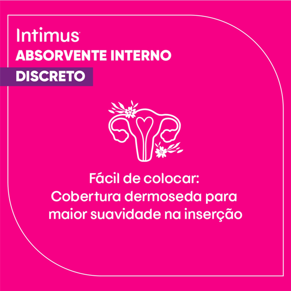 Absorvente Interno Intimus® Discreto Super 16 Unidades - Drogarias Pacheco