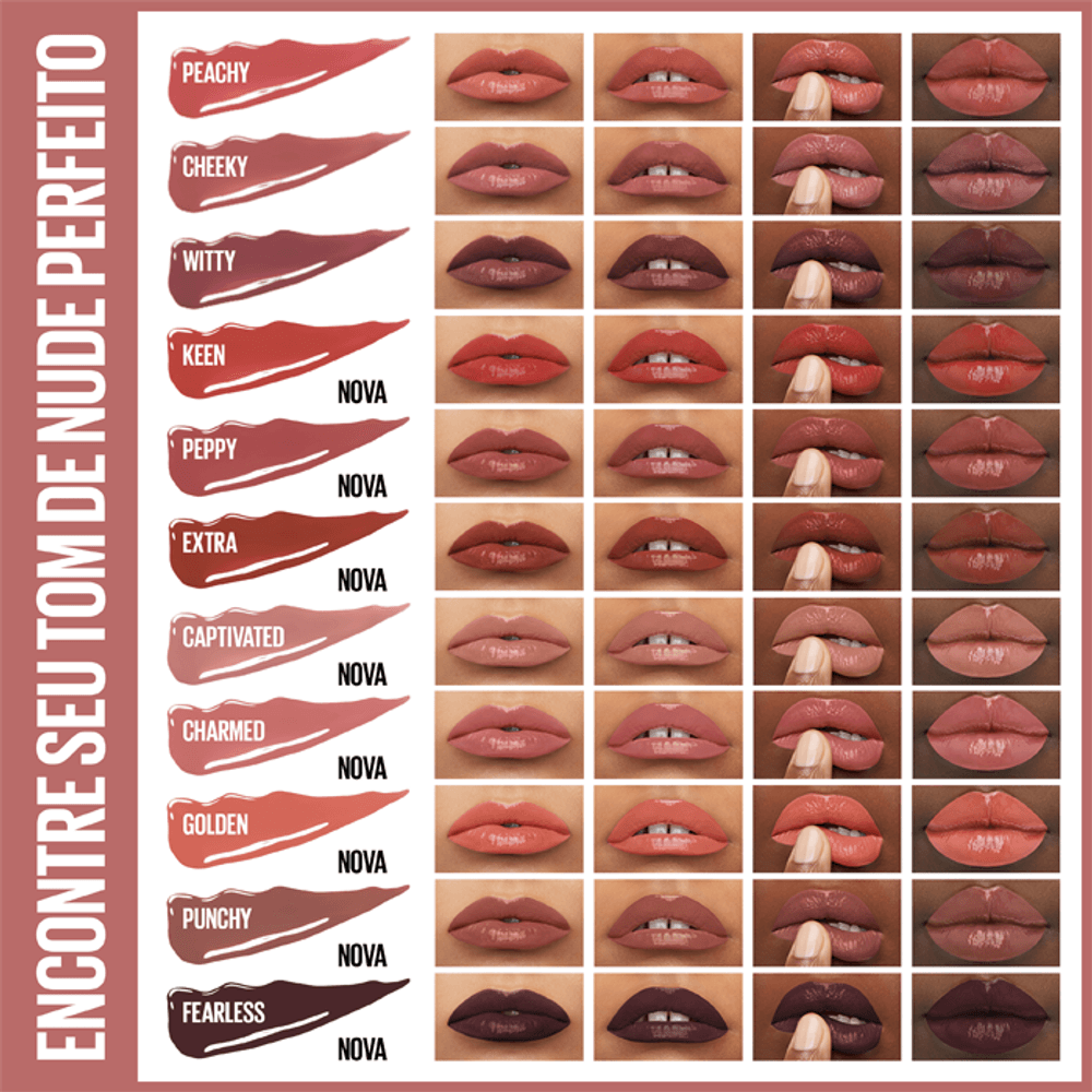 Batom Líquido Maybelline Superstay Vinyl Ink Captivated 4,2ml ...