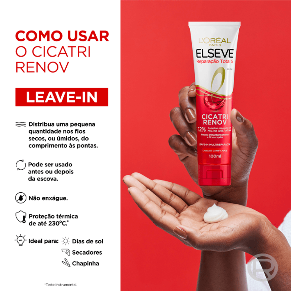 Leave-In Multireparador Capilar Creme Elseve Reparação Total 5 Creme ...