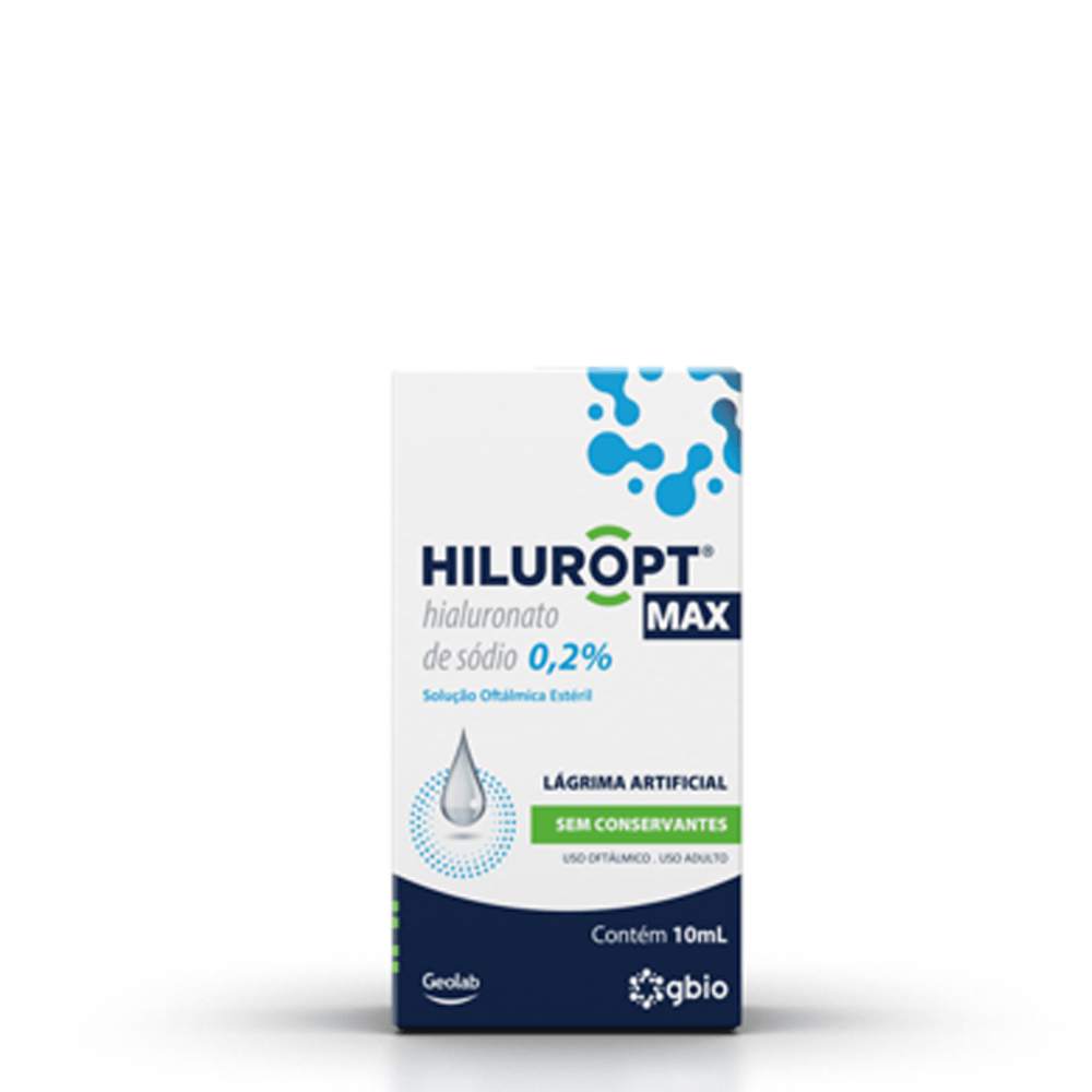 Hiluropt Max 0,2% Gbio 10ml Solução Oftálmica Estéril - Drogarias Pacheco