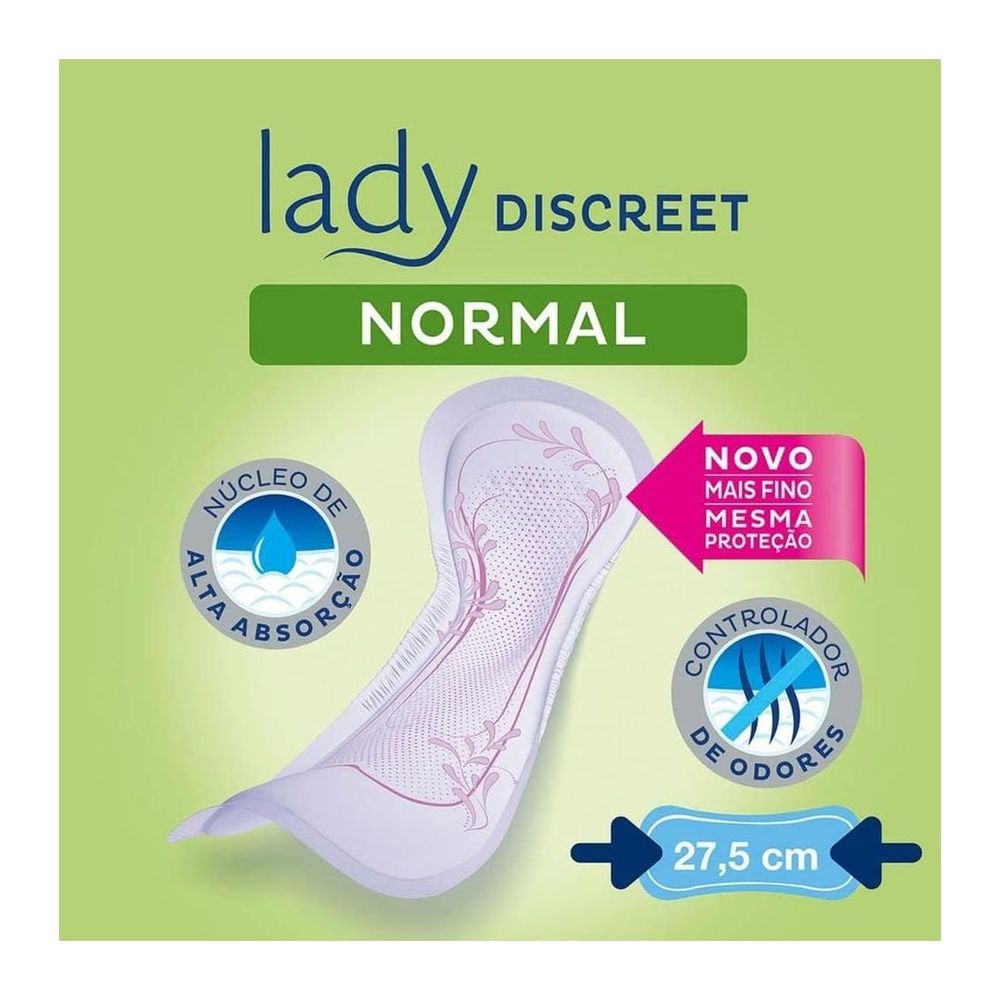 Absorvente Tena Lady Discret Normal 8und - Drogarias Pacheco