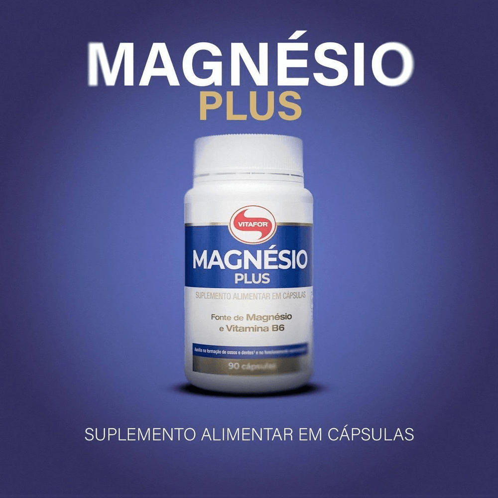 Magnesio Plus - Vitafort - 90 Caps - Drogarias Pacheco