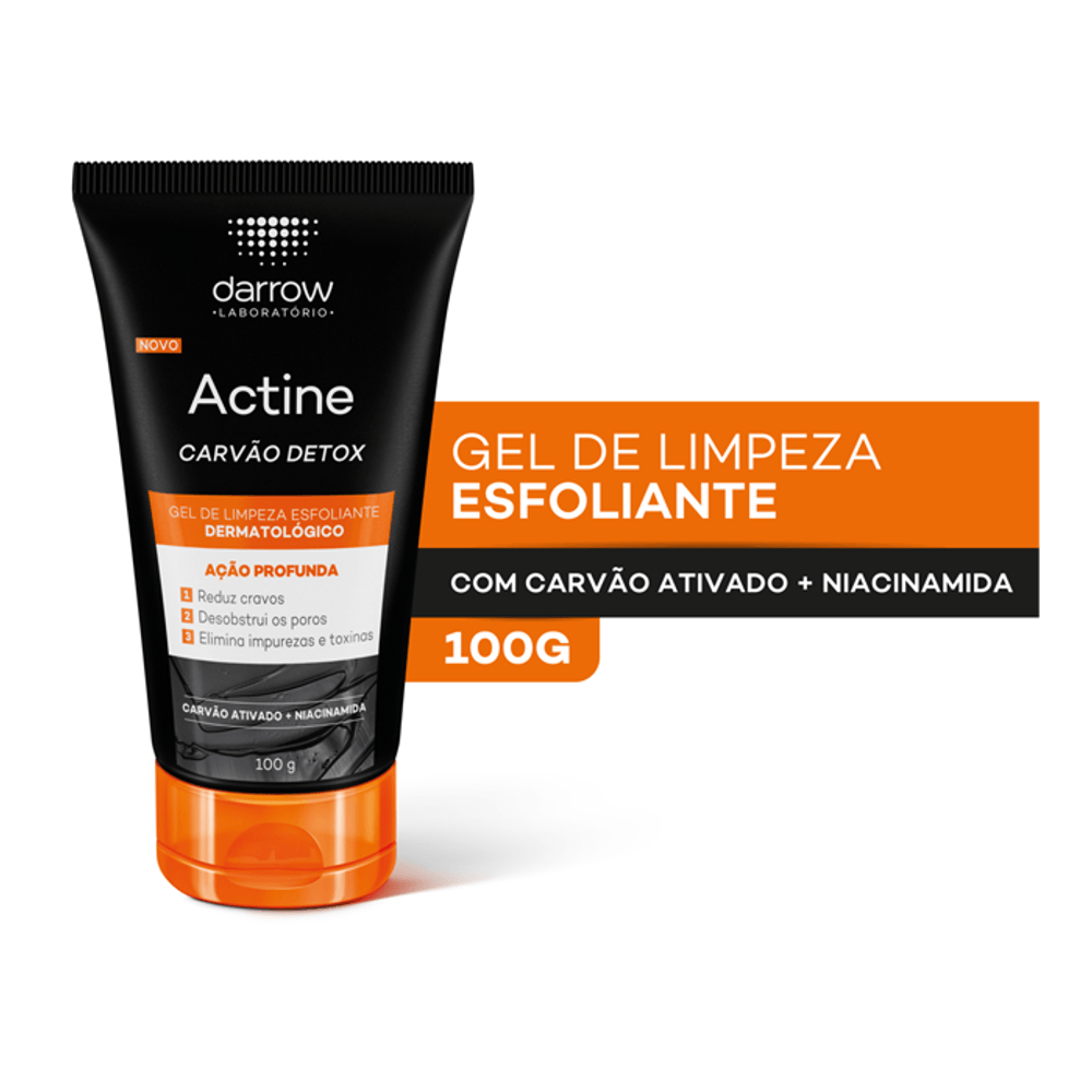 Gel de Limpeza Esfoliante Dermatológico Facial Darrow Carvão Detox 100g - Drogarias Pacheco