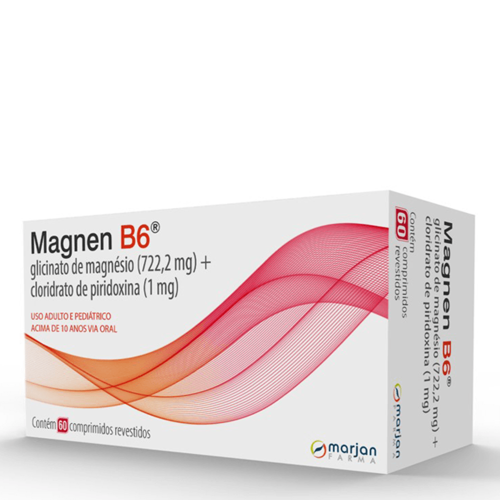 Suplemento Alimentar Magnen B6 Marjan 60 Comprimidos - Drogarias Pacheco