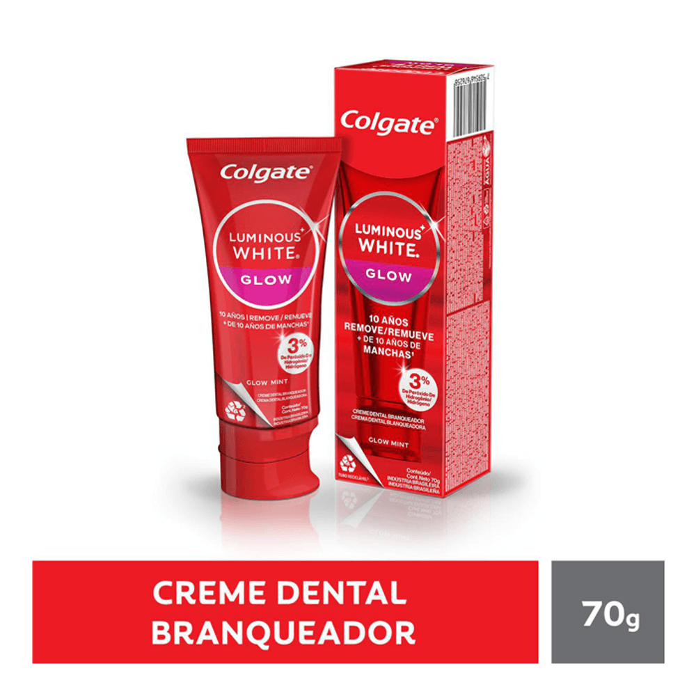 Pasta de Dente Colgate Luminous White Glow Mint 70g - Drogarias Pacheco