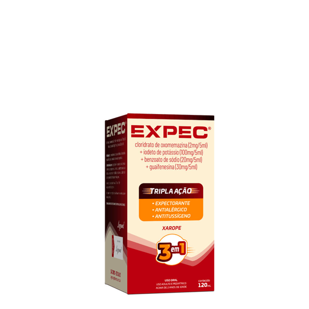 Expec Legrand Pharma Xarope - 120ml - Drogarias Pacheco