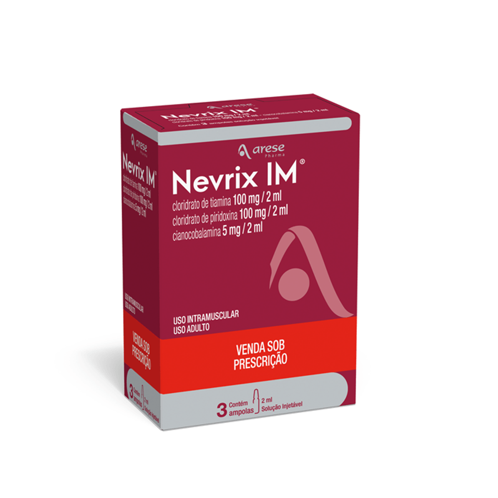 Nevrix Nitrato de Tiamina 100mg + Cloridrato de Piridoxina 100mg ...