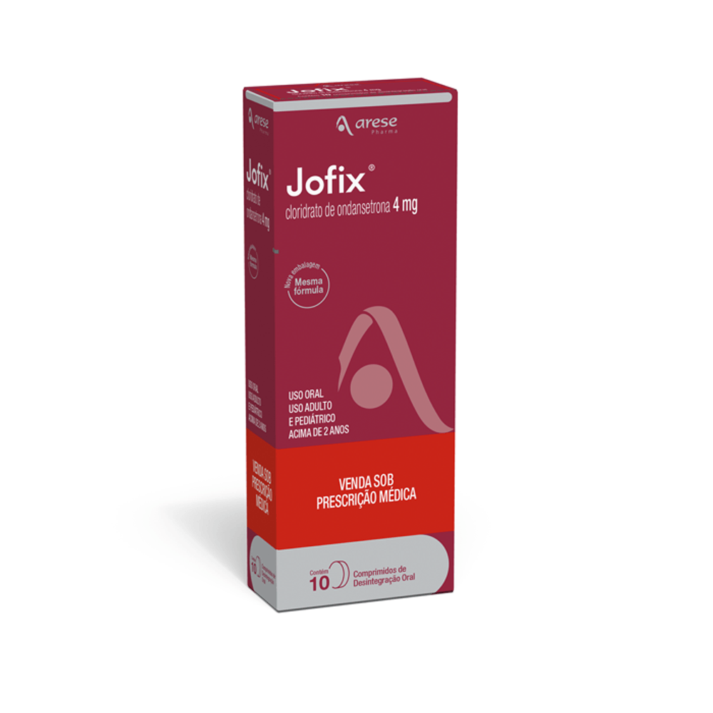 Jofix Cloridrato De Ondansetrona 4mg 10 Comprimidos - Drogarias Pacheco