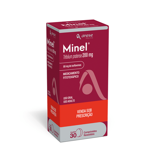 Minel Trifolium Pratense L 200mg 30 Comprimidos - Drogarias Pacheco