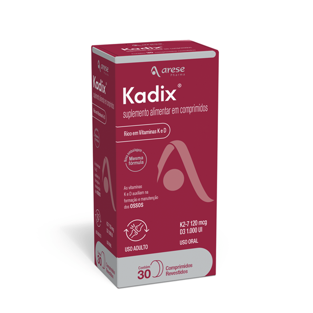 Suplemento Alimentar Kadix 30 Comprimidos - Drogarias Pacheco
