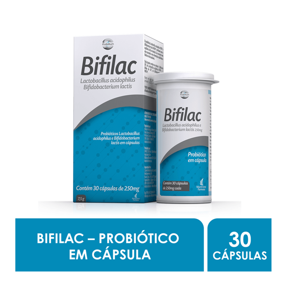 Bifilac 30 Cápsulas - Drogarias Pacheco
