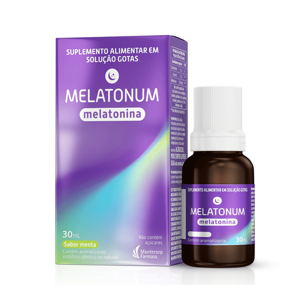 Melatonum Melatonina Sabor Menta 30ml - Drogarias Pacheco