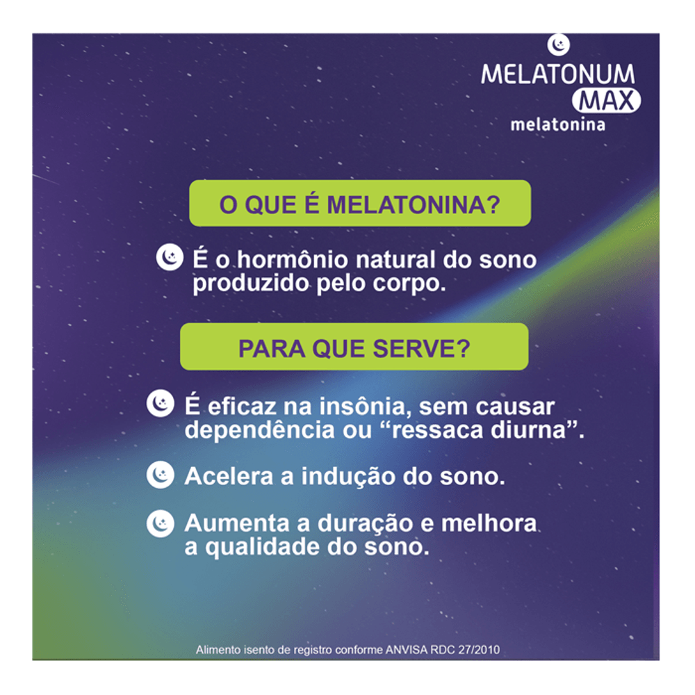 Melatonina Menta Melatonum Max 30ml Solução Gotas - Drogarias Pacheco