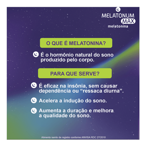 Melatonina Menta Melatonum Max 30ml Solução Gotas - Drogarias Pacheco