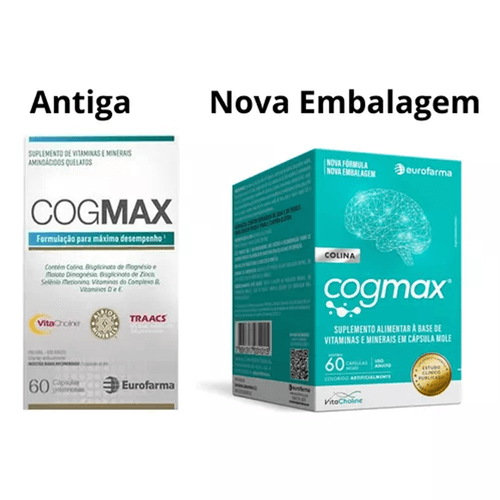 Suplemento Alimentar Cogmax Eurofarma 60 Cápsulas - Drogarias Pacheco