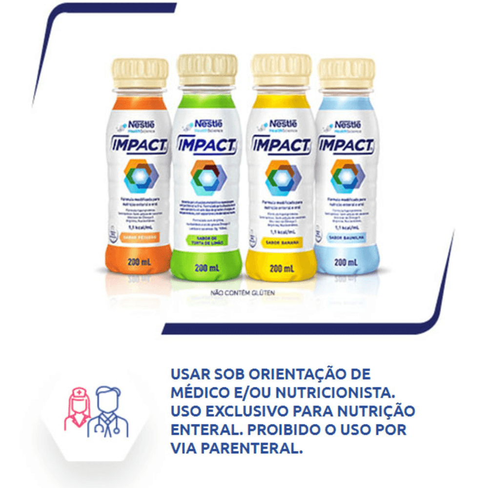 Suplemento Alimentar IMPACT Baunilha 200ml - Nestlé - Drogarias Pacheco