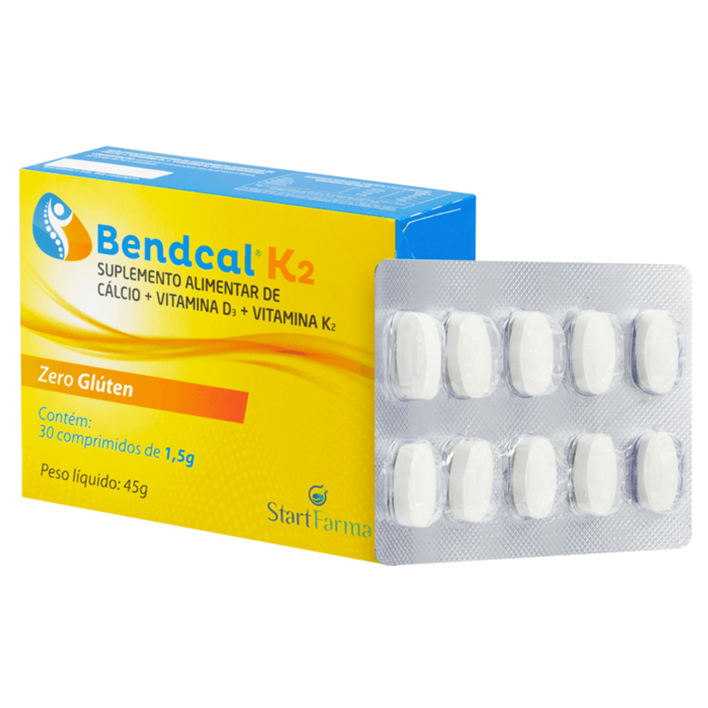 Suplemento Alimentar Bendcal K2 30 Comprimidos - Drogarias Pacheco