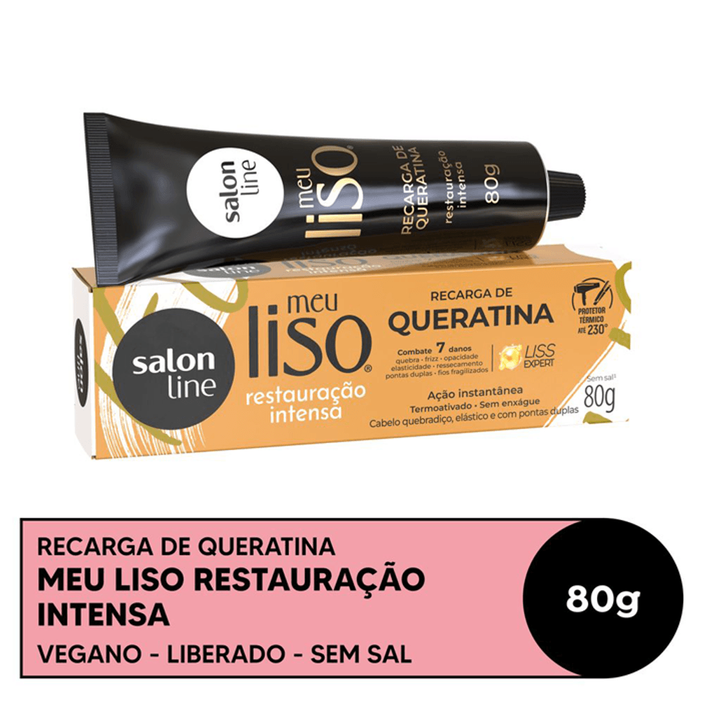 Recarga De Queratina Capilar Salon Line Meu Liso Restauração Intensa ...
