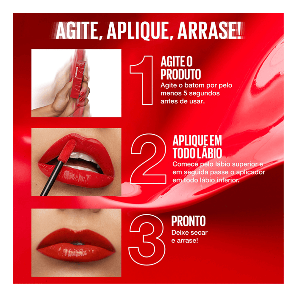 Batom Líquido Maybelline Superstay Vinyl Ink Cheeky 4,2ml - Drogarias ...