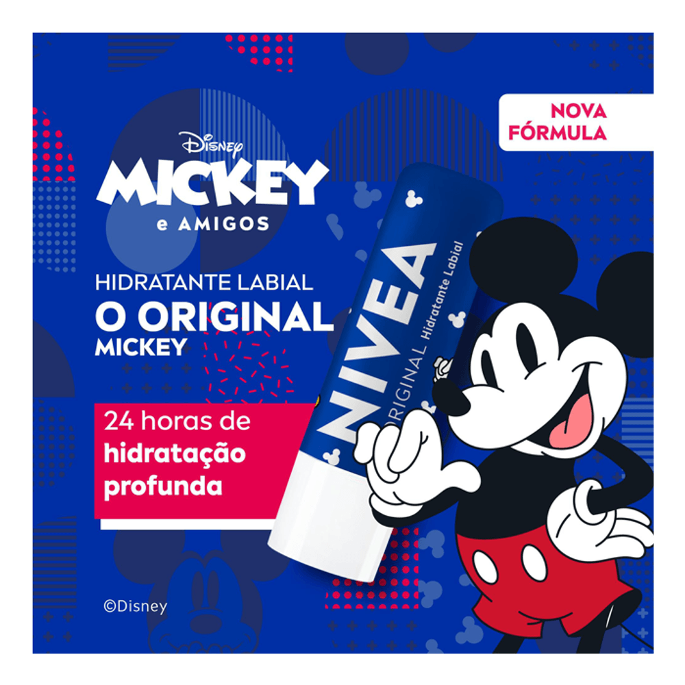 Hidratante Labial Nivea Mickey e Amigos Minnie Original 4,8g ...