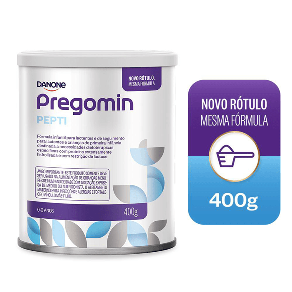 Fórmula Infantil Danone Pregomin Pepti 1 a 3 anos 400g - Drogarias Pacheco