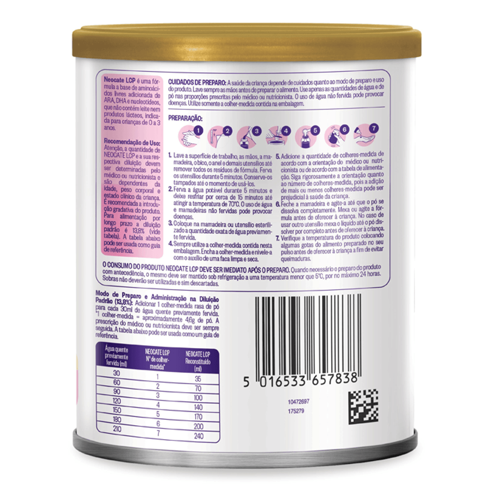 Fórmula Infantil Neocate LCP 400g - Drogarias Pacheco