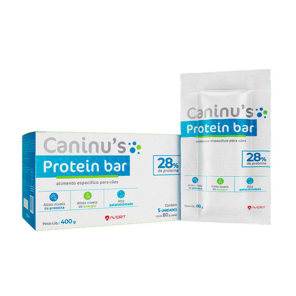 Suplemento Alimentar Avert Caninus Protein Bar - Drogarias Pacheco