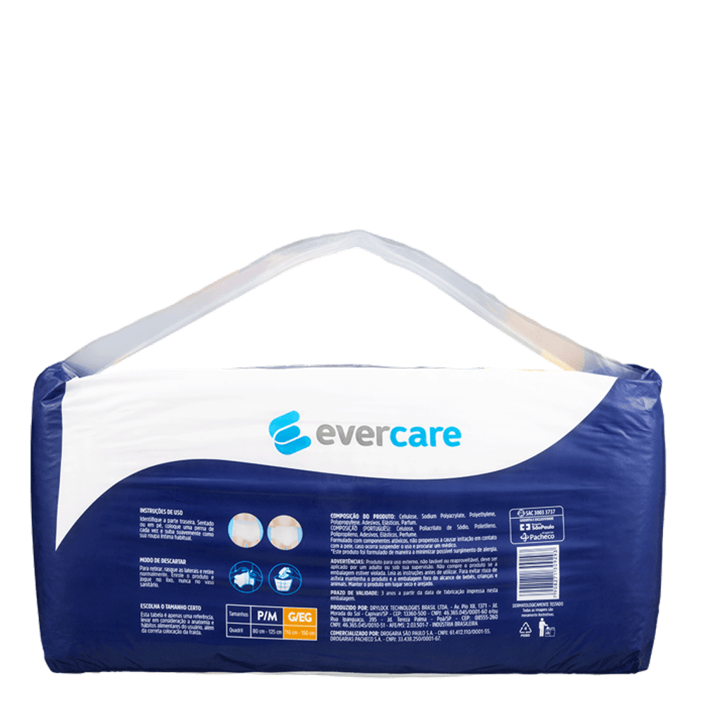 Roupa Intima Descartável Ever Care G/EG 24 Unidades - Drogarias Pacheco