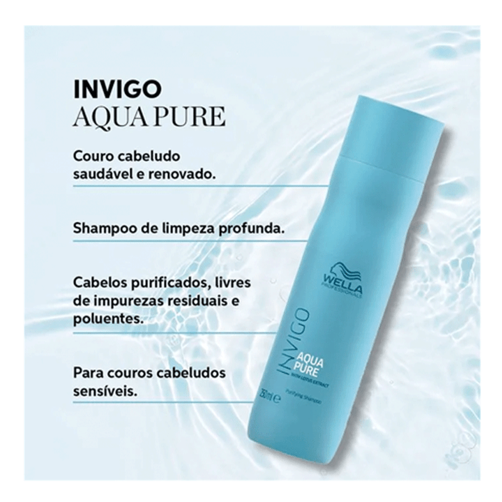 Shampoo Wella Invigo Aqua Pure 250ml - Drogarias Pacheco