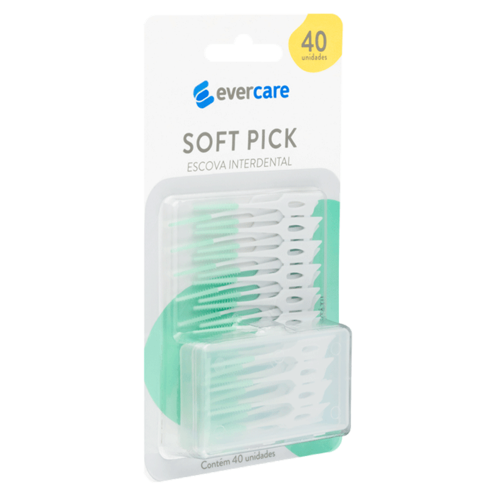Escova Interdental Ever Care Soft Pick 40 Unidades - Drogarias Pacheco