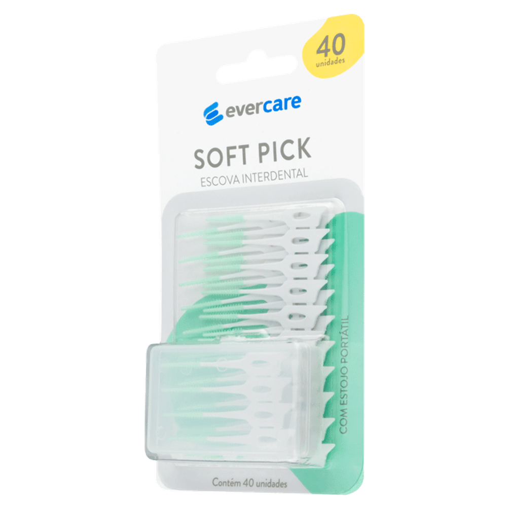 Escova Interdental Ever Care Soft Pick 40 Unidades - Drogarias Pacheco
