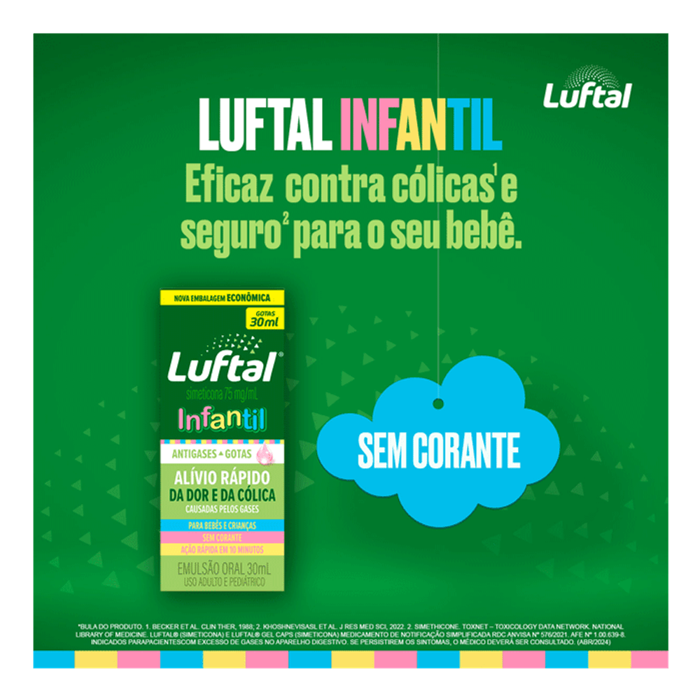 Luftal 75mg/mL Reckitt Benckiser 1 Frasco com 30mL - Drogarias Pacheco