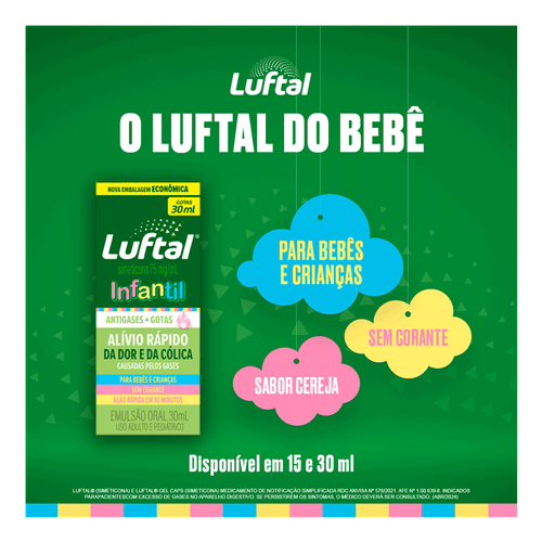 Luftal 75mg/mL Reckitt Benckiser 1 Frasco com 30mL - Drogarias Pacheco