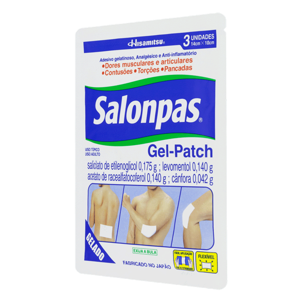 Analgésico e Anti-inflamatório Salompas Gel-Patch 3 Adesivos ...