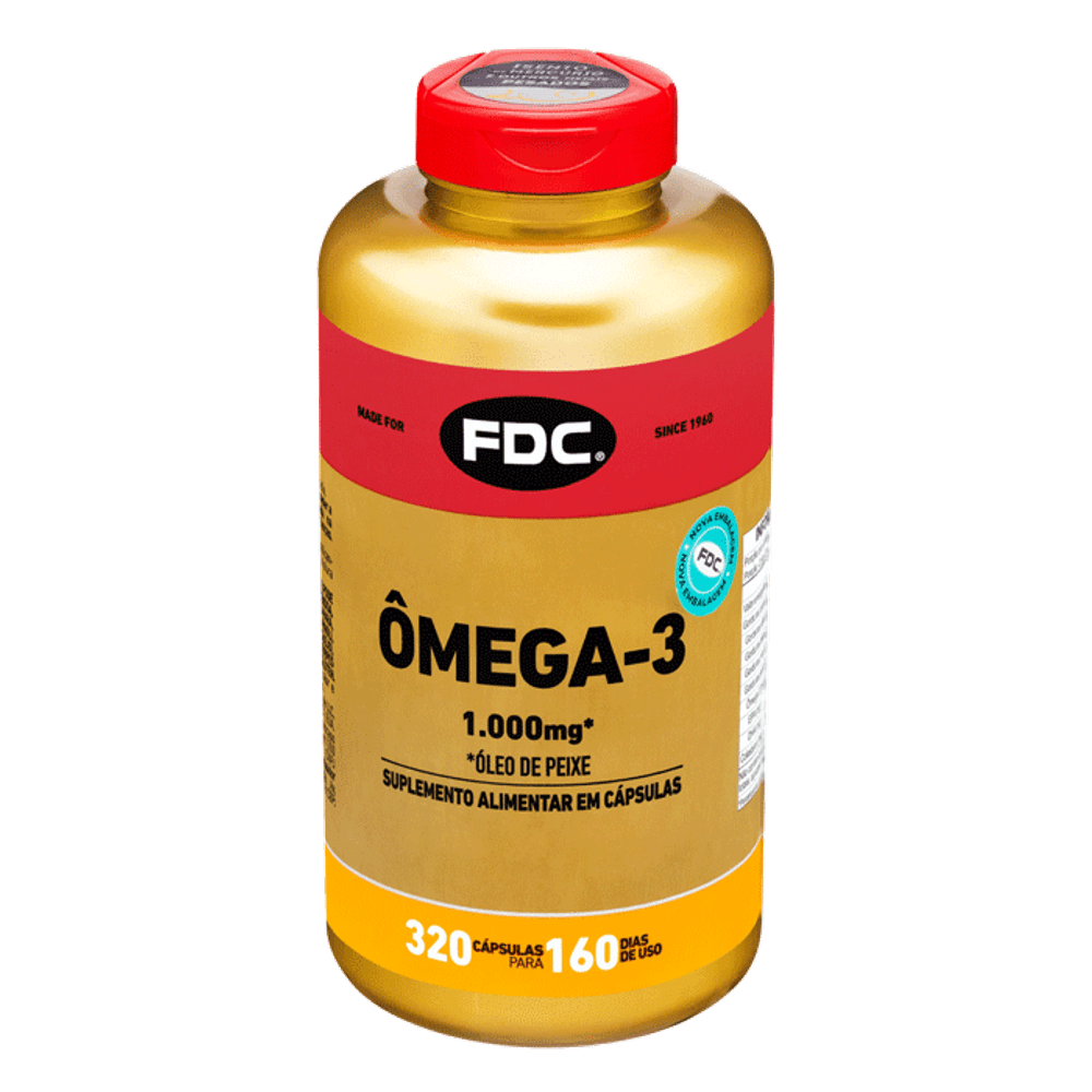 Suplemento Alimentar Ômega 3 1000mg FDC 320 Cápsulas - Drogarias Pacheco