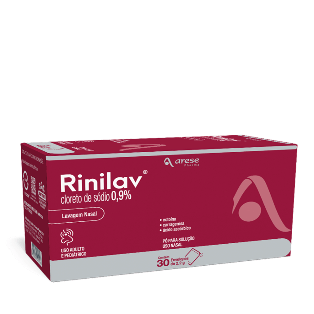 Lavagem Nasal Rinilav 30 Envelopes de 2,2g Refil - Drogarias Pacheco