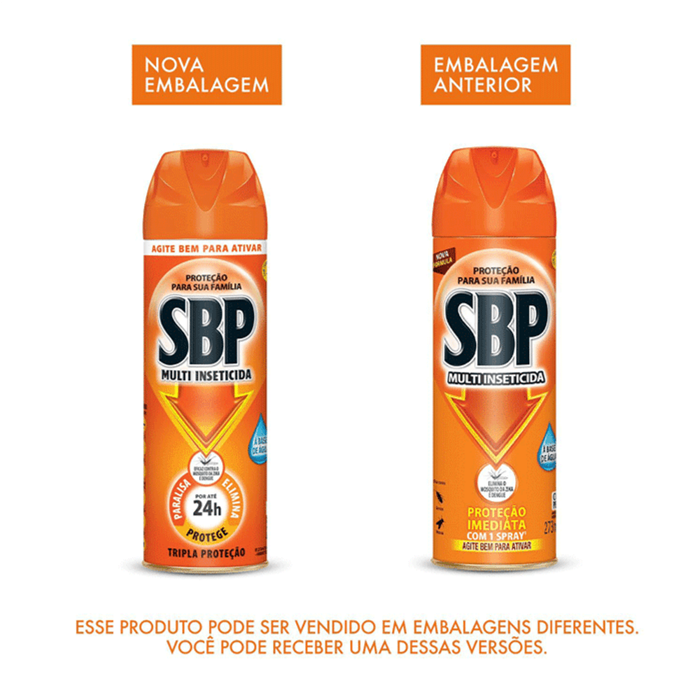 Multi Inseticida SBP Proteção Imediata 285ml Aerossol - Drogarias Pacheco