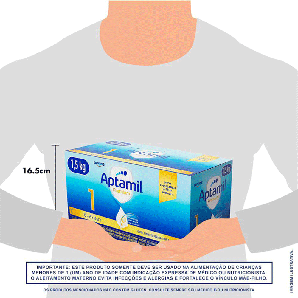 Kit Fórmula Infantil Aptamil Premium 1 para Lactentes 2 Unidades de ...