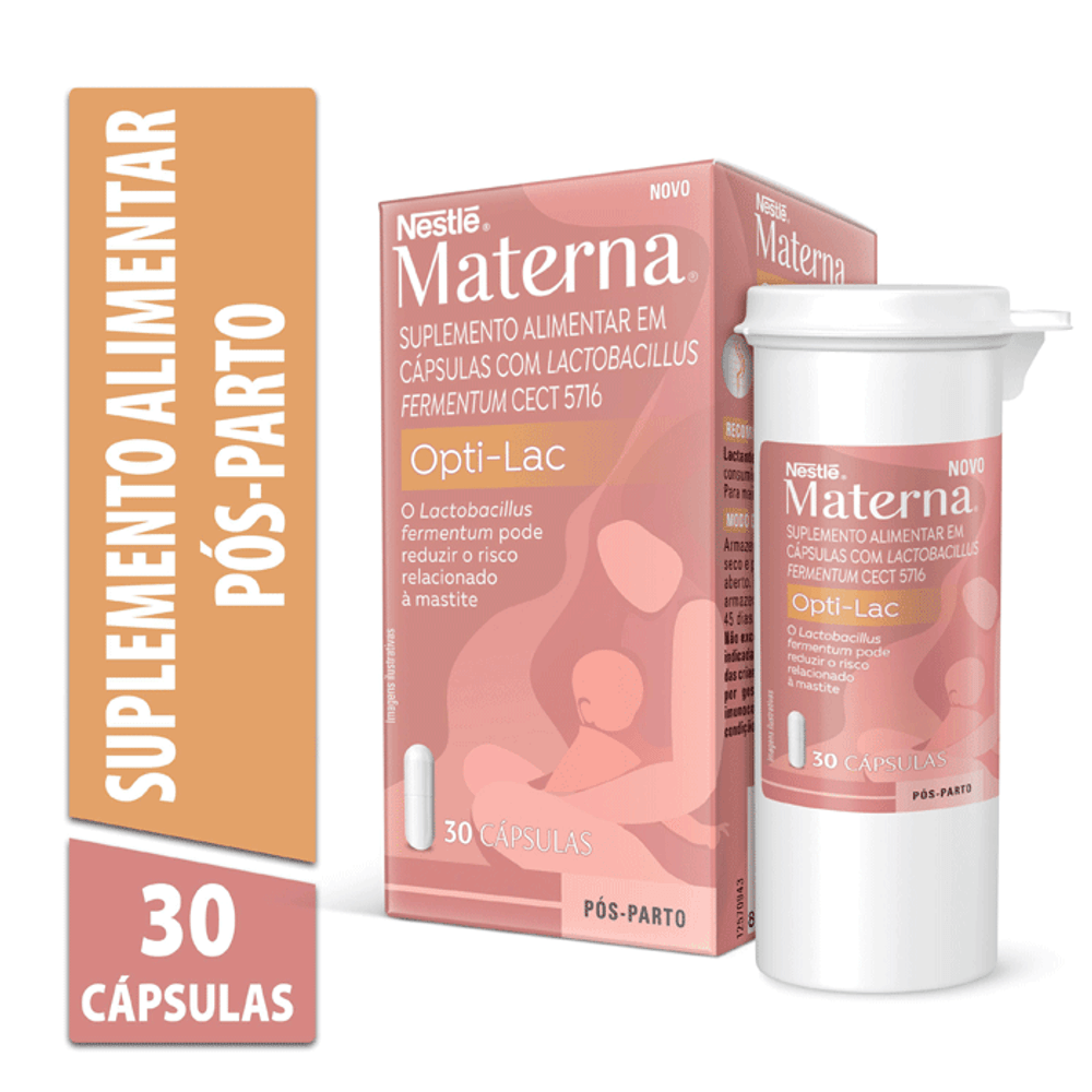 Suplemento Alimentar Materna Optic-Lac 30 Cápsulas - Drogarias Pacheco
