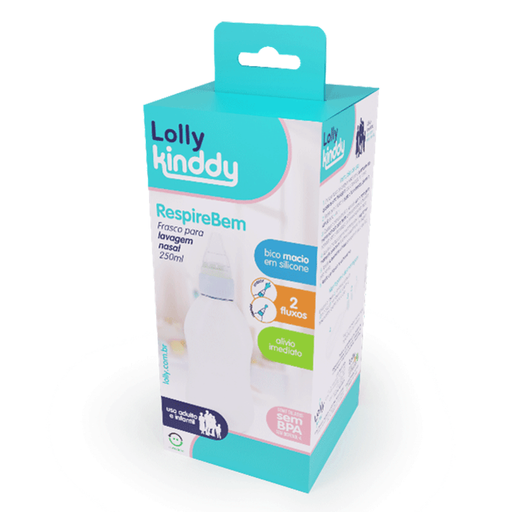 Frasco para Lavagem Nasal Lolly Kindy Neutro 1 Unidade - Drogarias Pacheco