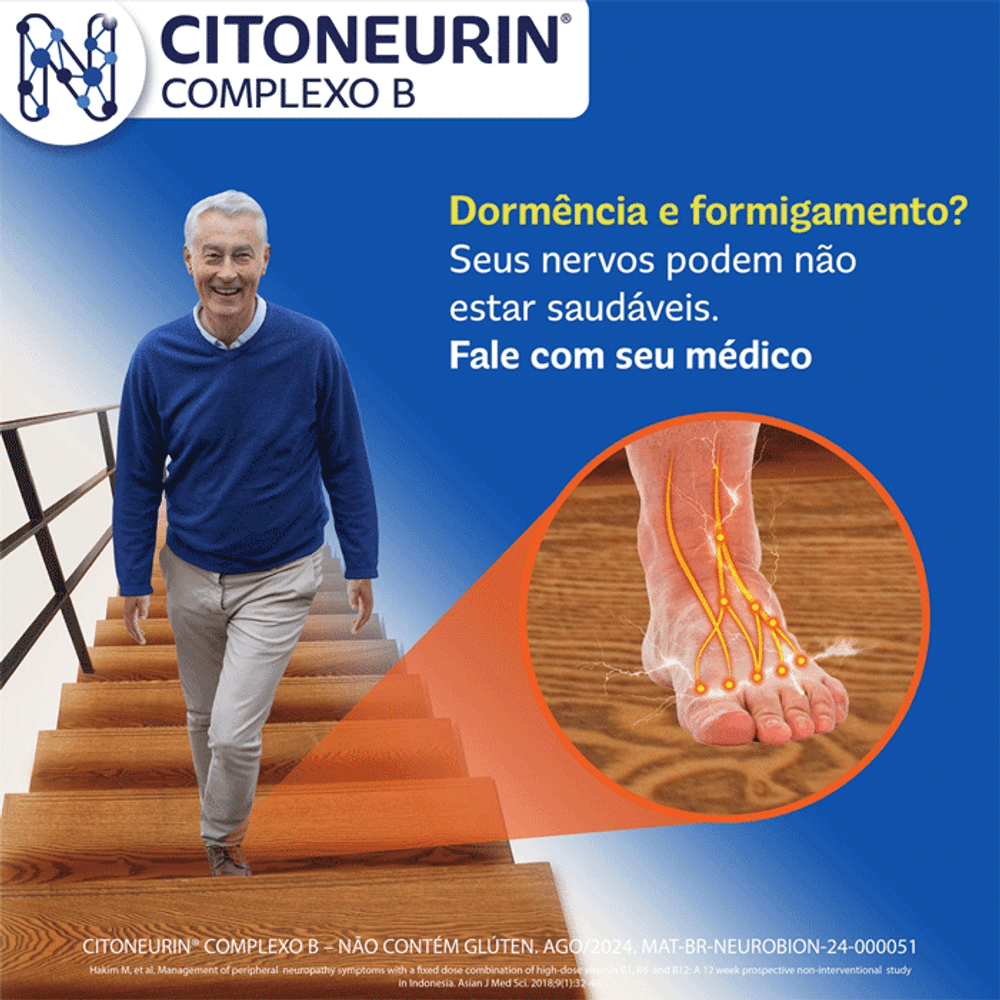 Complexo B Citoneurin 90 Cápsulas - Drogarias Pacheco